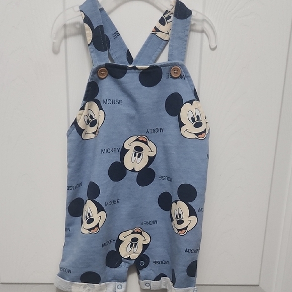 Disney | Bottoms | Disney Blue Mickey Mouse Overalls For Playful ...